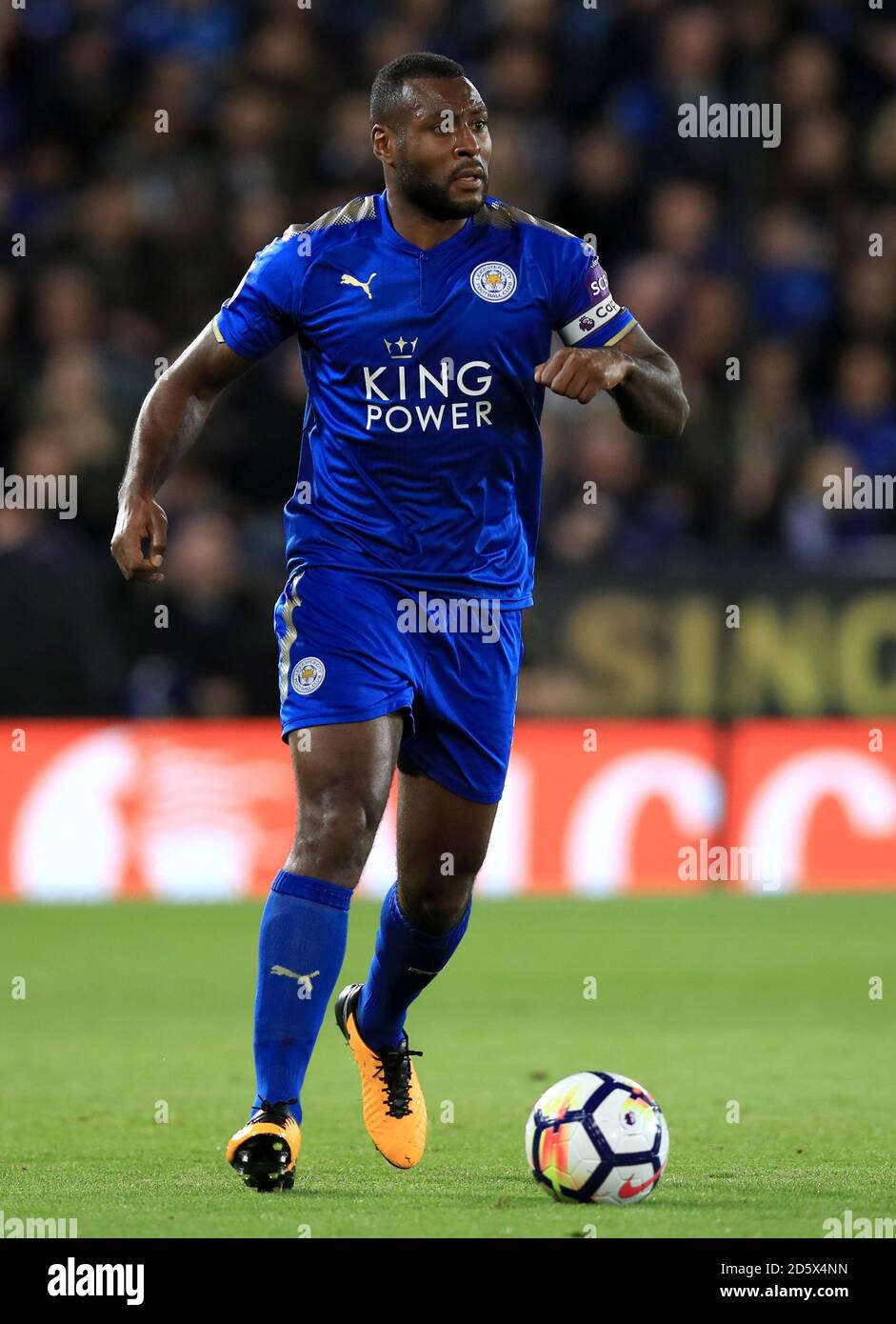 Leicester City's Wes Morgan Stock Photo - Alamy