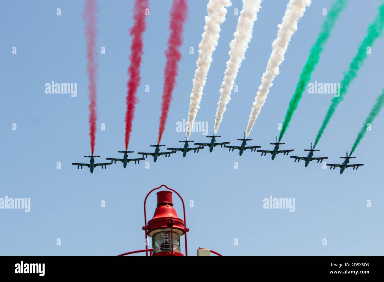 The Italian Frecce Tricolori (Tricolour Arrows), the aerobatic ...