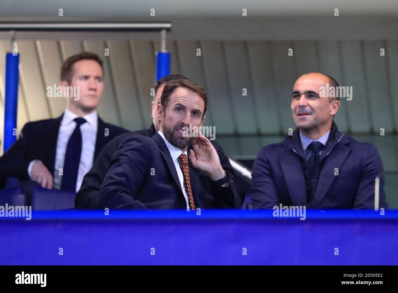 England manager Gareth Southgate and Belgium manager Roberto Martinez ...