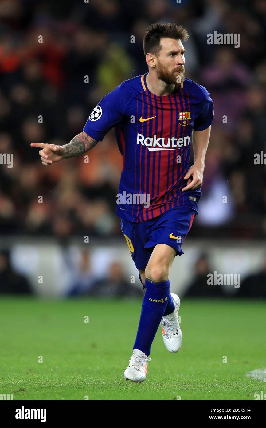 Lionel messi goal celebration hi-res stock photography and images - Alamy