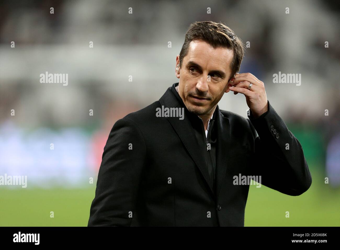 Television pundit and former footballer Gary Neville Stock Photo - Alamy