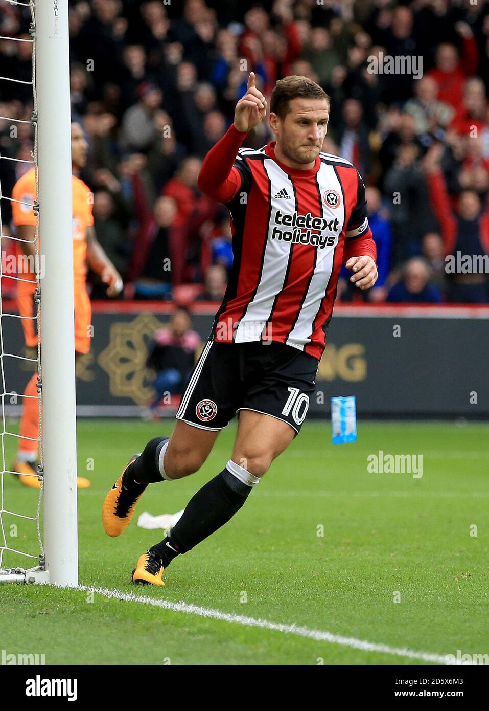 Sheffield United's Billy Sharp celebrates after he scores his sides ...