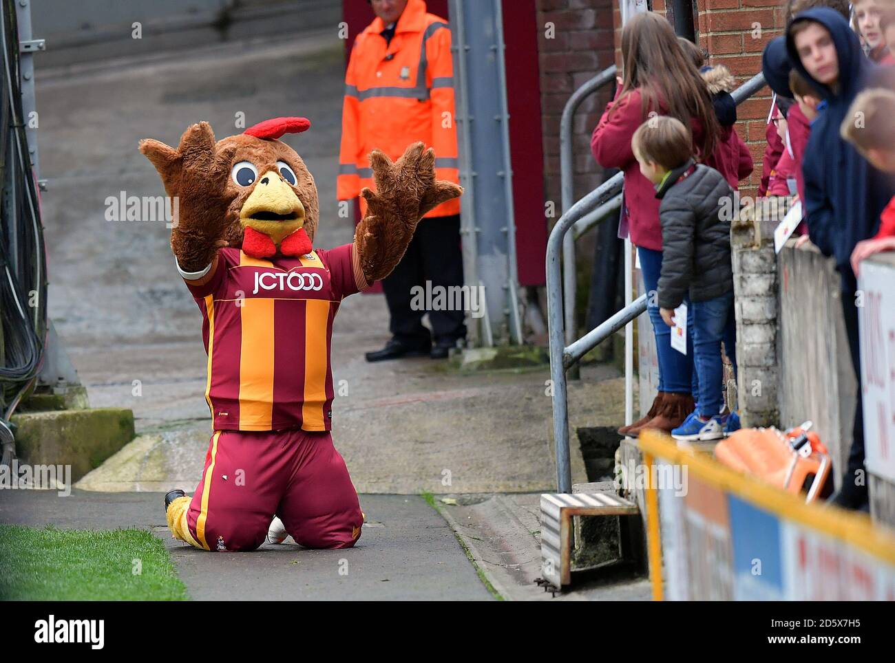 Bradford City mascot Billy Bantam Stock Photo - Alamy