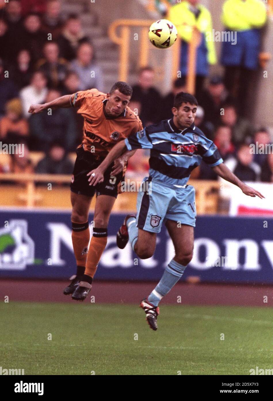 Wolverhampton Wanderers' Keith CURLE and Grimsby's Mark LEAVER Stock ...