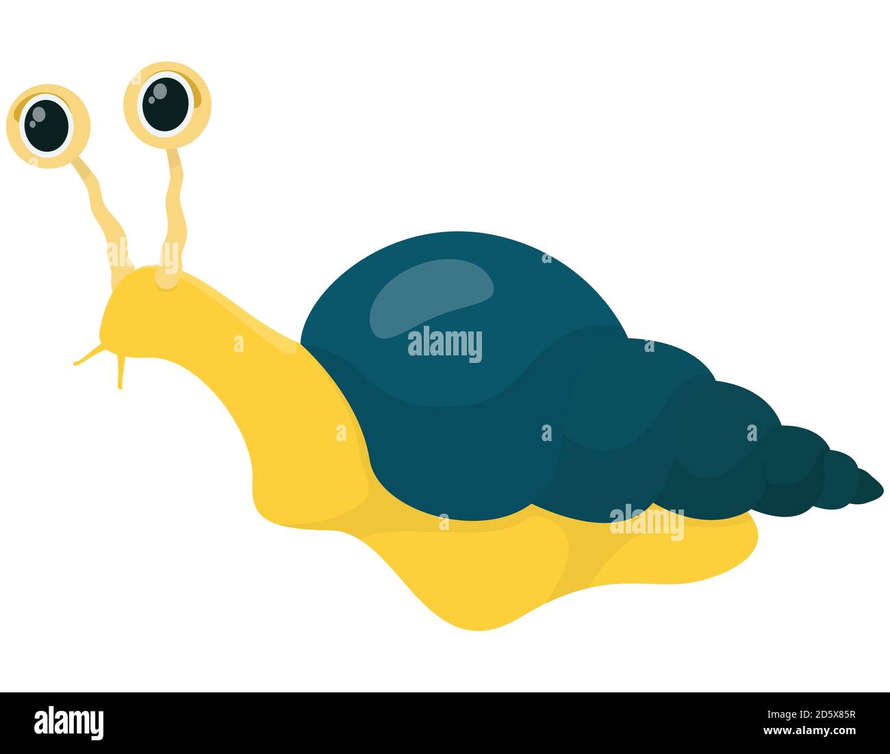 Snail in cartoon style. Very slow animal Stock Vector Image & Art - Alamy