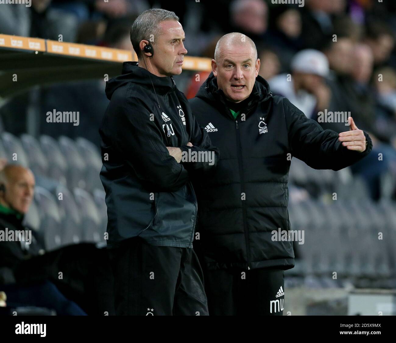 Nottingham Forest manager Mark Warburton and david Weir Stock Photo - Alamy