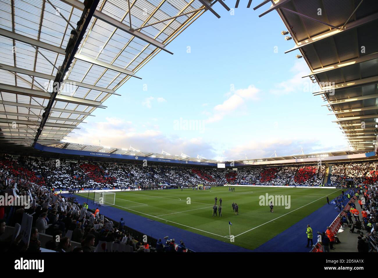A general view of the king Power stadium Stock Photo - Alamy