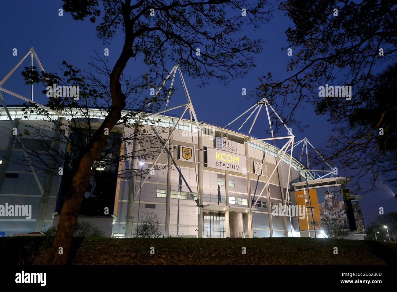 General view of Hull City's KCOM Stadium Stock Photo - Alamy