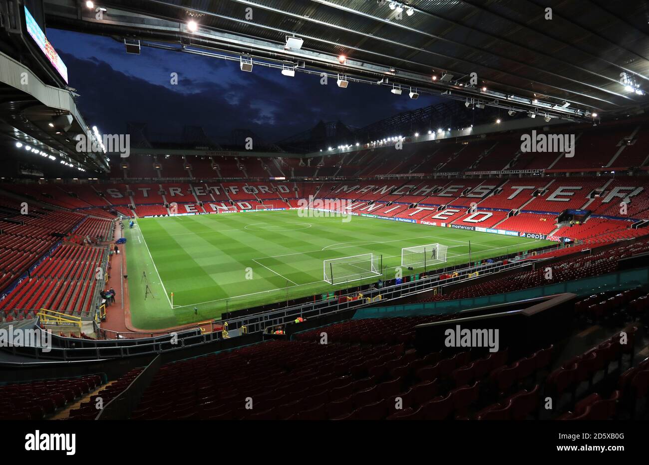 Uefa champions league game old trafford hi-res stock photography and ...