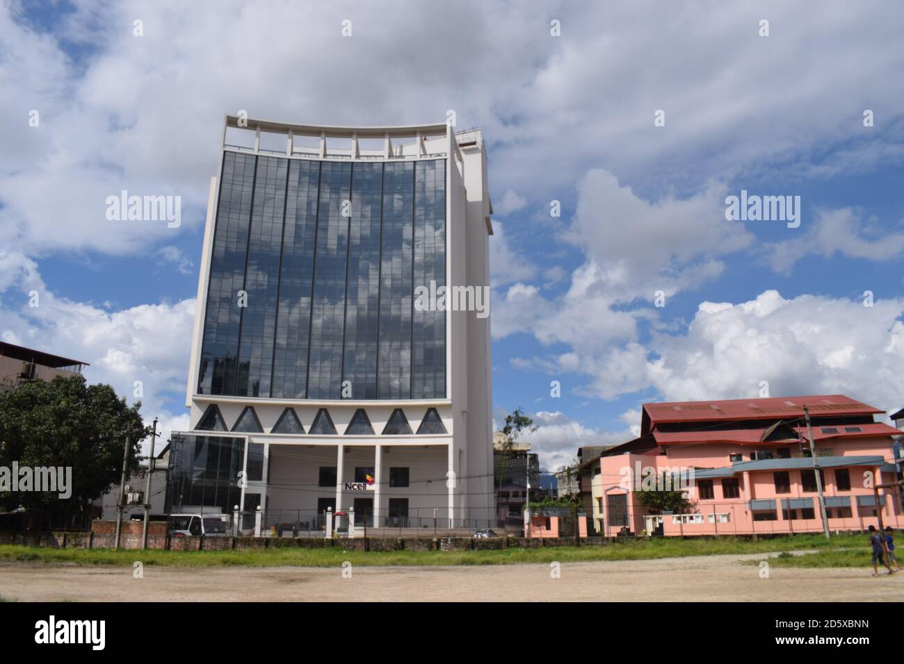 Kathmandu, Nepal - 09-26-2020 : Ncell Building Nepal viewed from the ...
