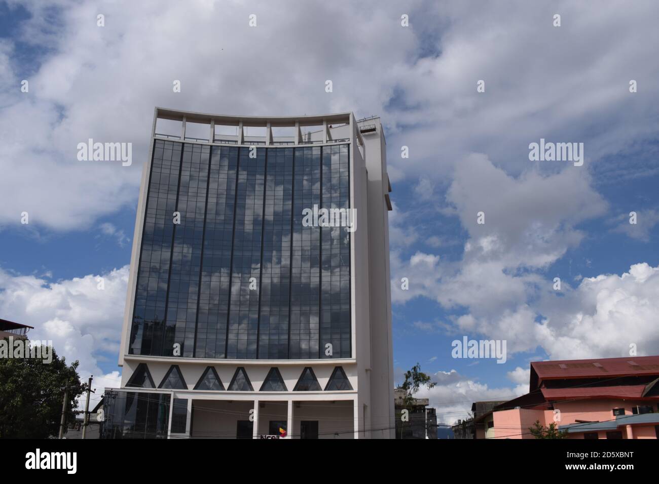 Kathmandu, Nepal - 09-26-2020 : Ncell Building Nepal viewed from the ...