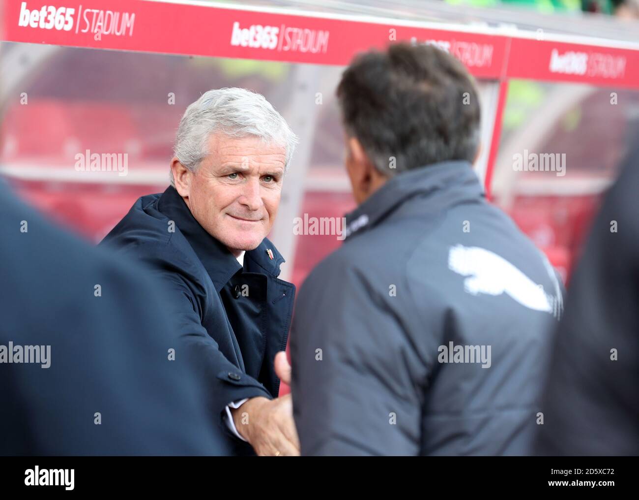 Stoke City manager Mark Hughes Stock Photo - Alamy