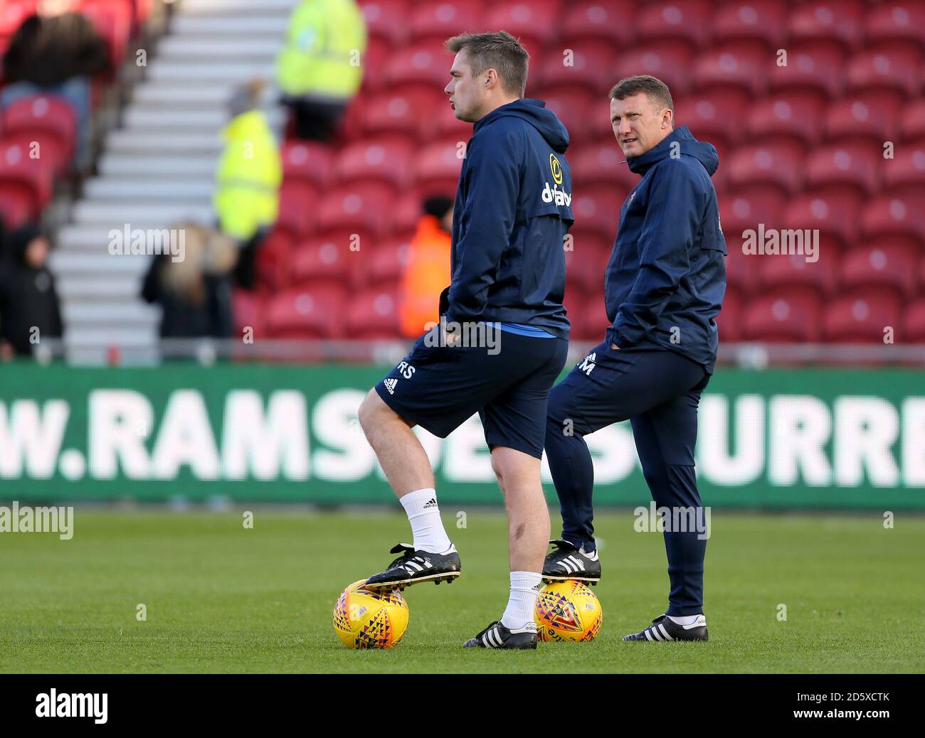 Sunderland caretaker managers Robbie Stockdale (left) and Billy ...