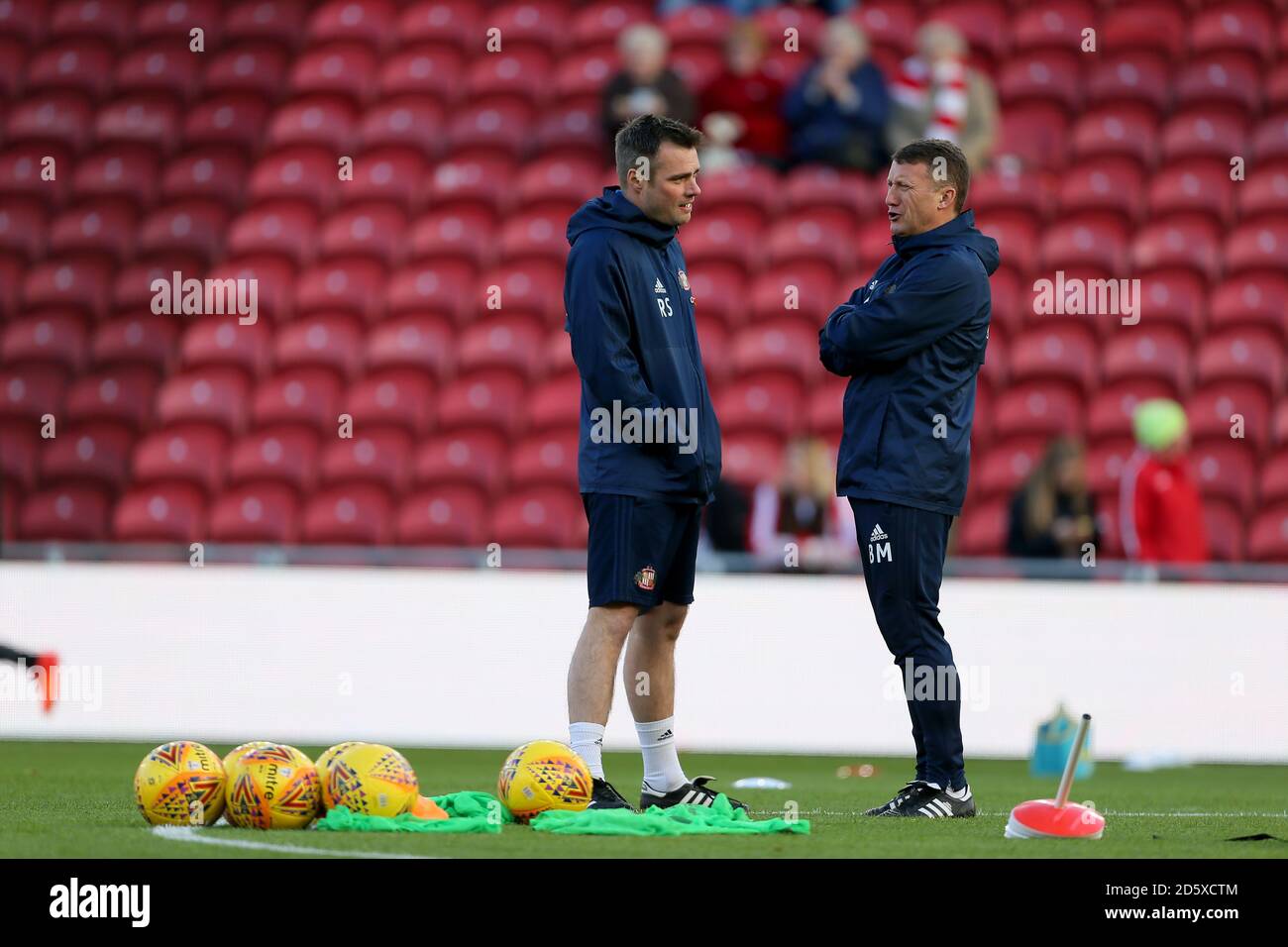 Sunderland caretaker managers Robbie Stockdale (left) and Billy ...