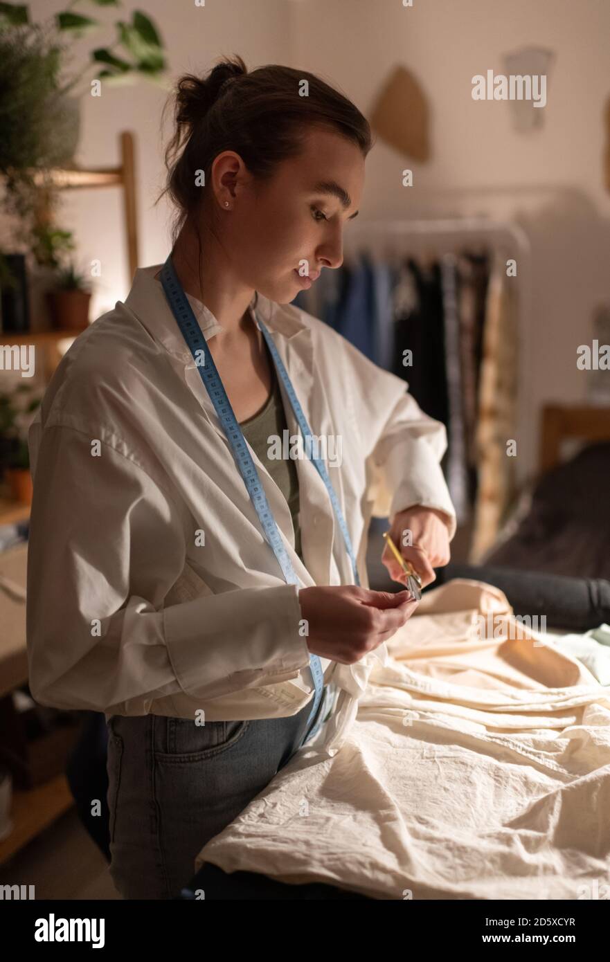 Garment sew hi-res stock photography and images - Alamy