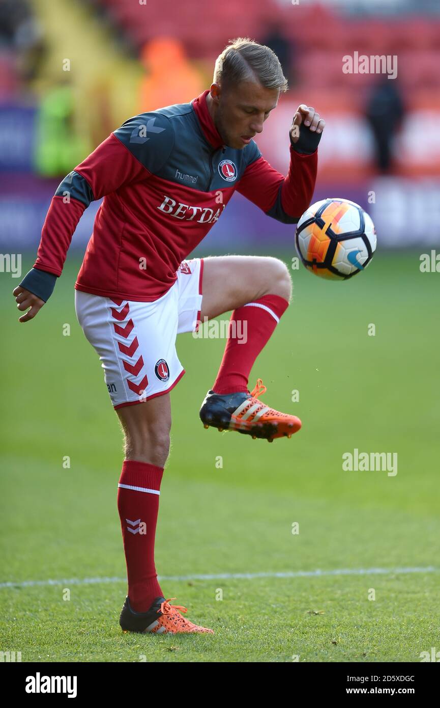 Charlton Athletic's Chris Solly Stock Photo - Alamy