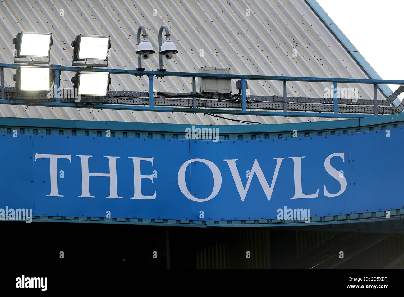 A detail view of 'The Owls' signage at Hillsborough Stock Photo - Alamy