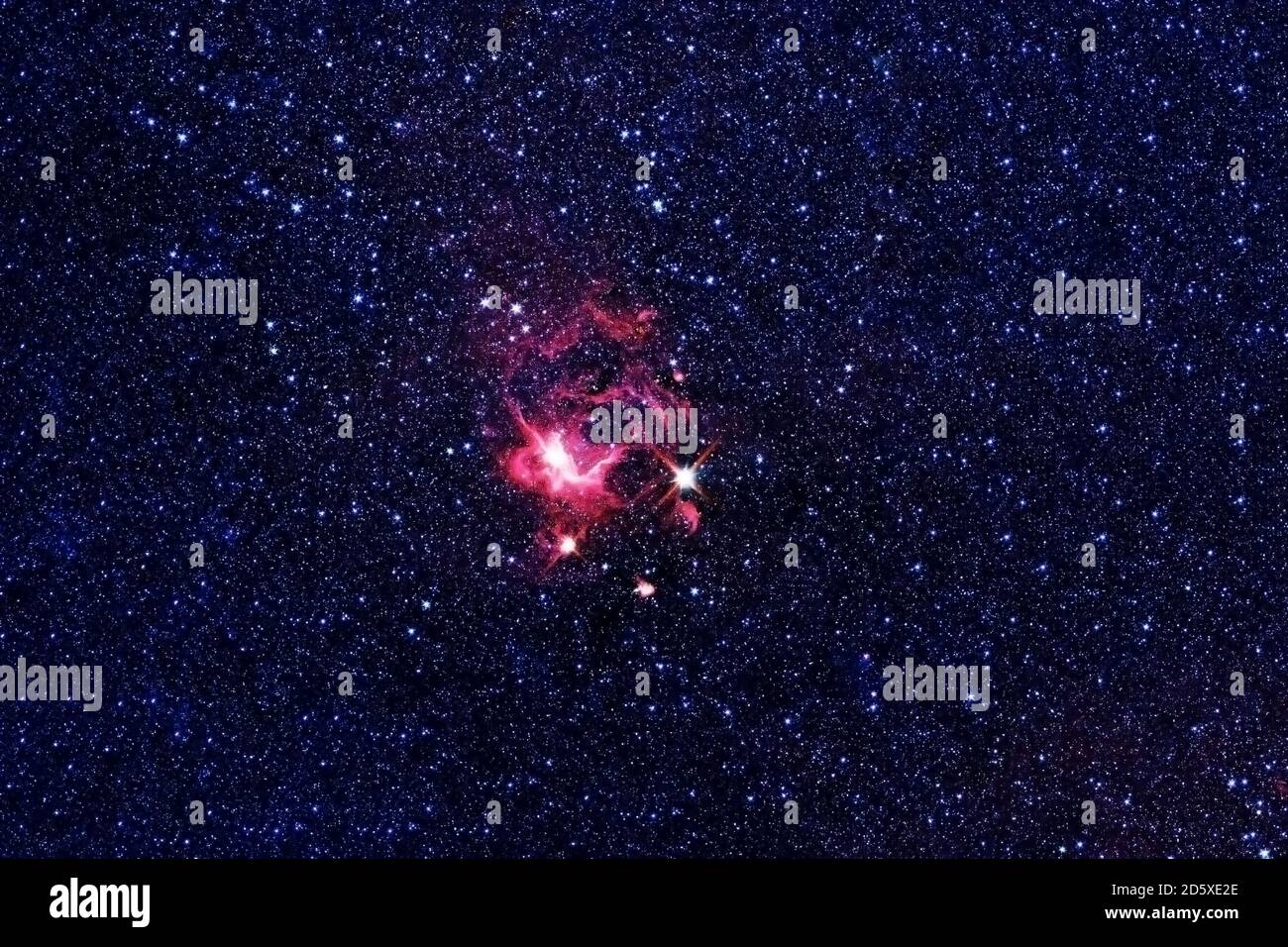 Beautiful blue galaxy in deep space. Elements of this image furnished ...