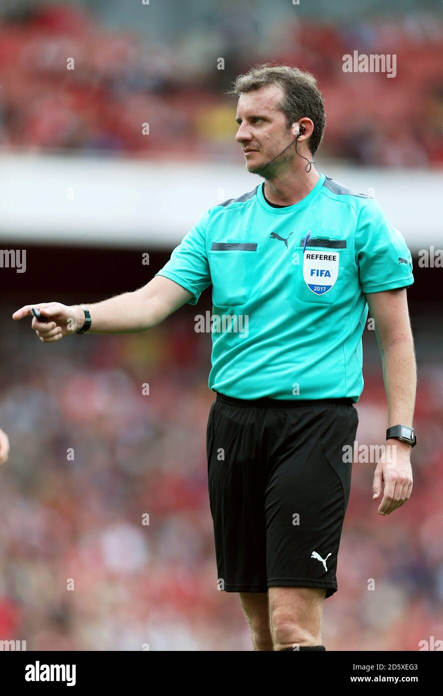 Match referee Peter Green Stock Photo - Alamy