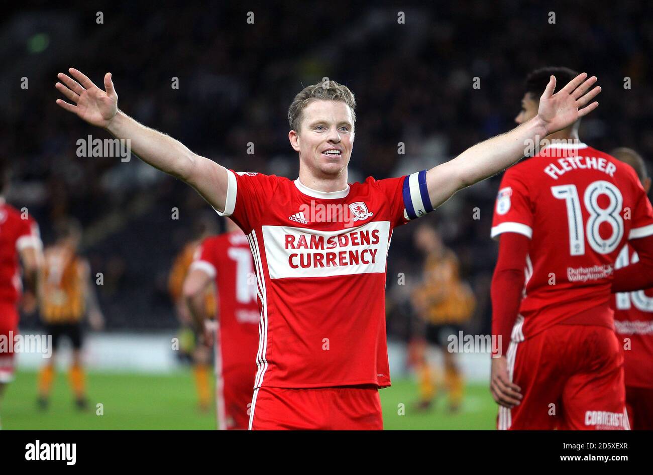 Middlesbrough's Grant Leadbitter celebrates scoring his side's third ...