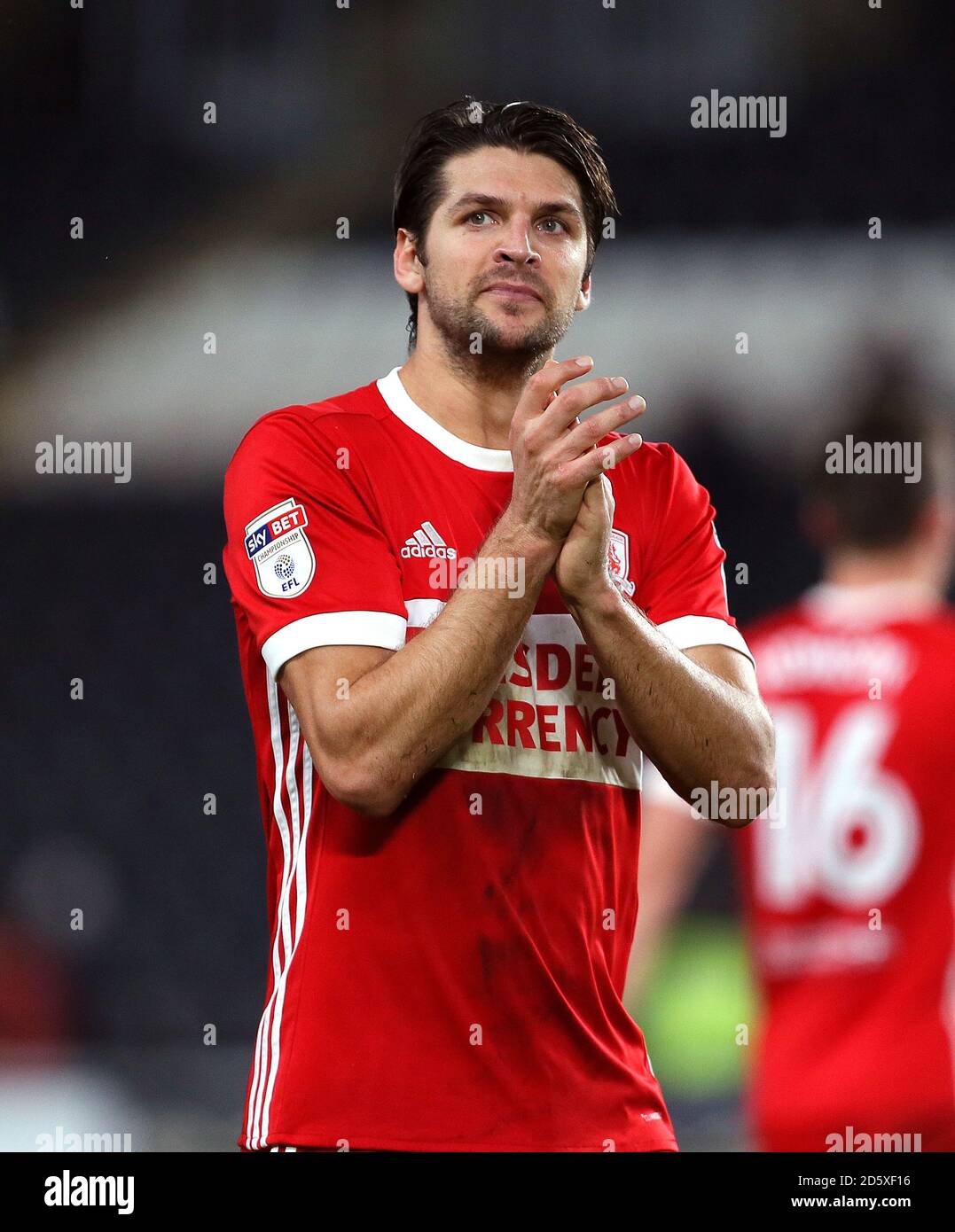 Middlesbrough's George Friend celebrates Stock Photo - Alamy