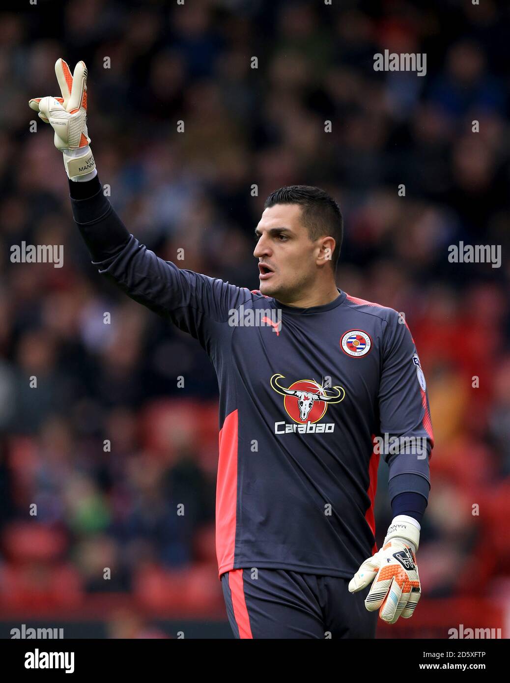 Reading goalkeeper Vito Mannone Stock Photo - Alamy
