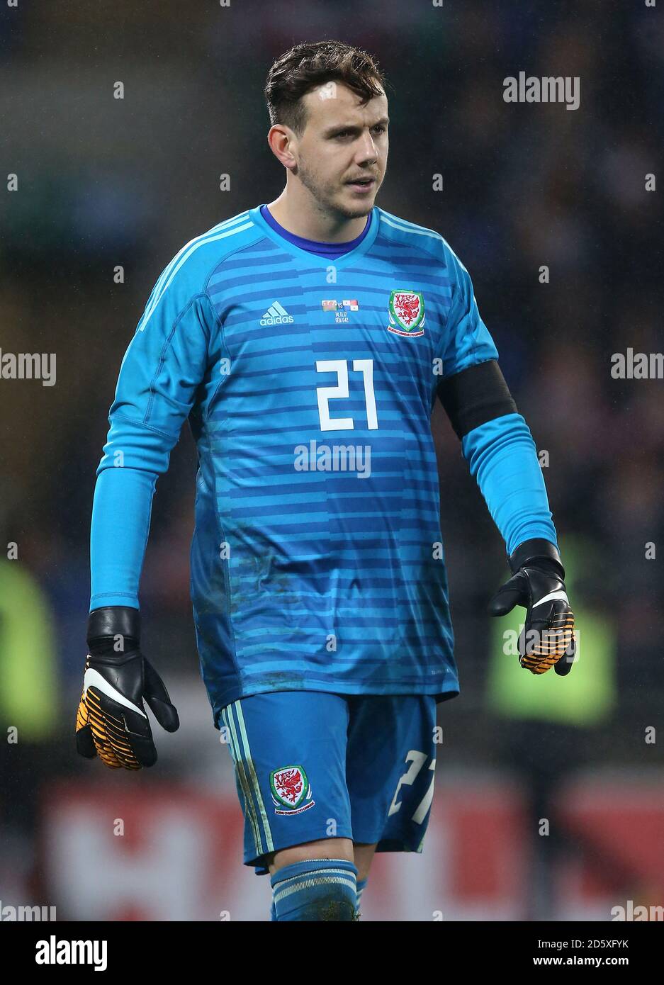 Wales goalkeeper Danny Ward Stock Photo - Alamy