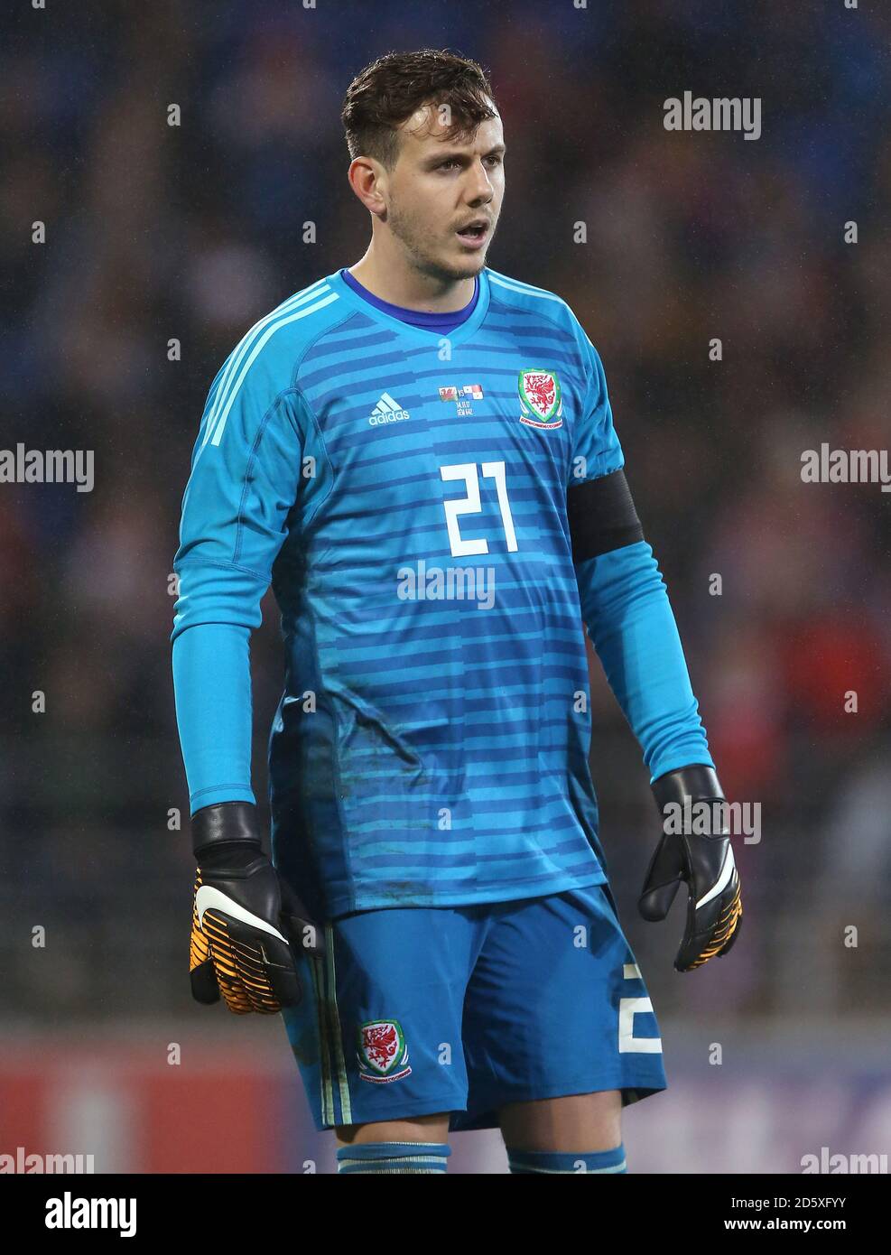 Wales goalkeeper Danny Ward Stock Photo - Alamy