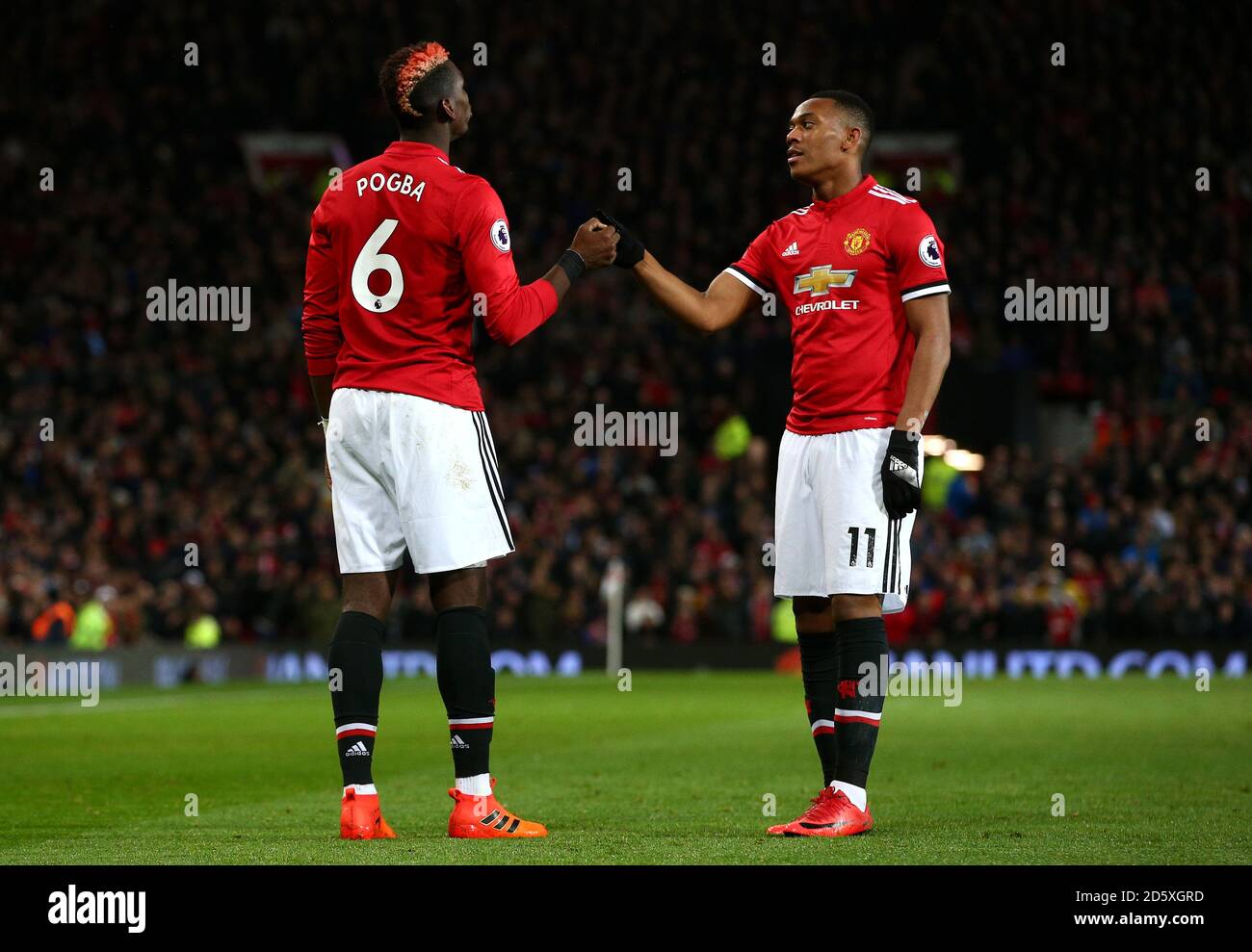 Manchester uniteds anthony martial third left celebrates scoring hi-res ...