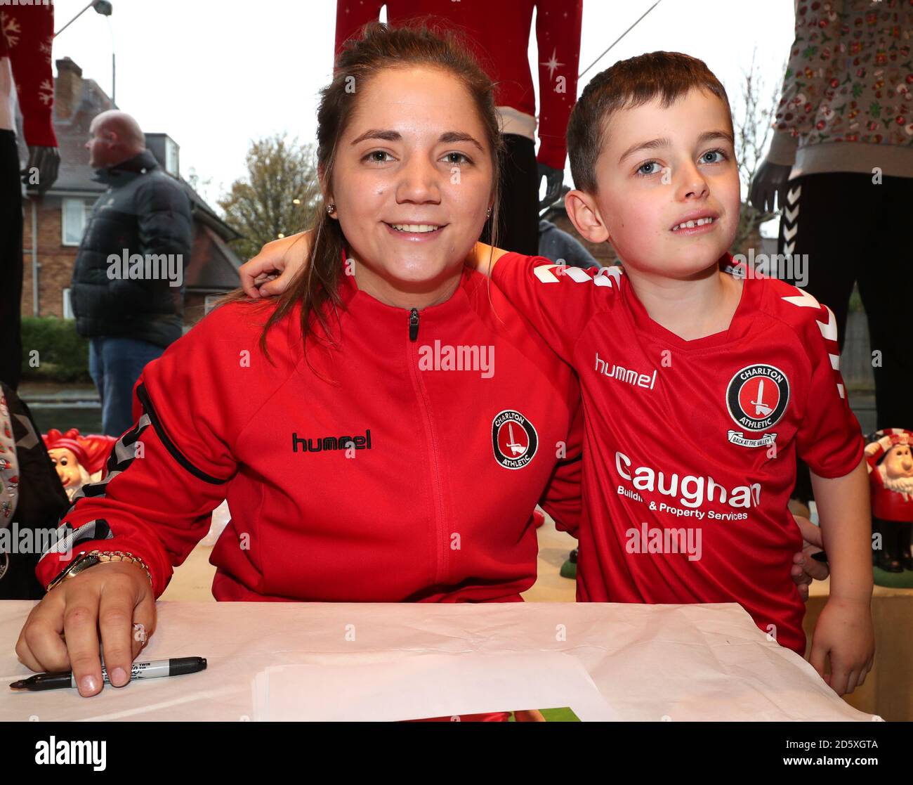 Kit Graham signs autographs in the club shop Stock Photo - Alamy