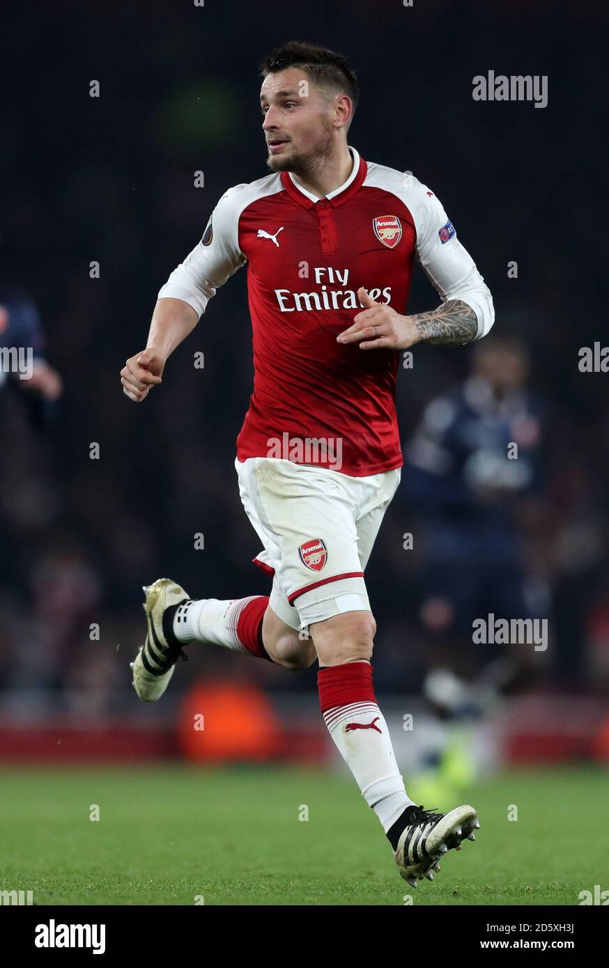 Arsenal's Mathieu Debuchy Stock Photo - Alamy