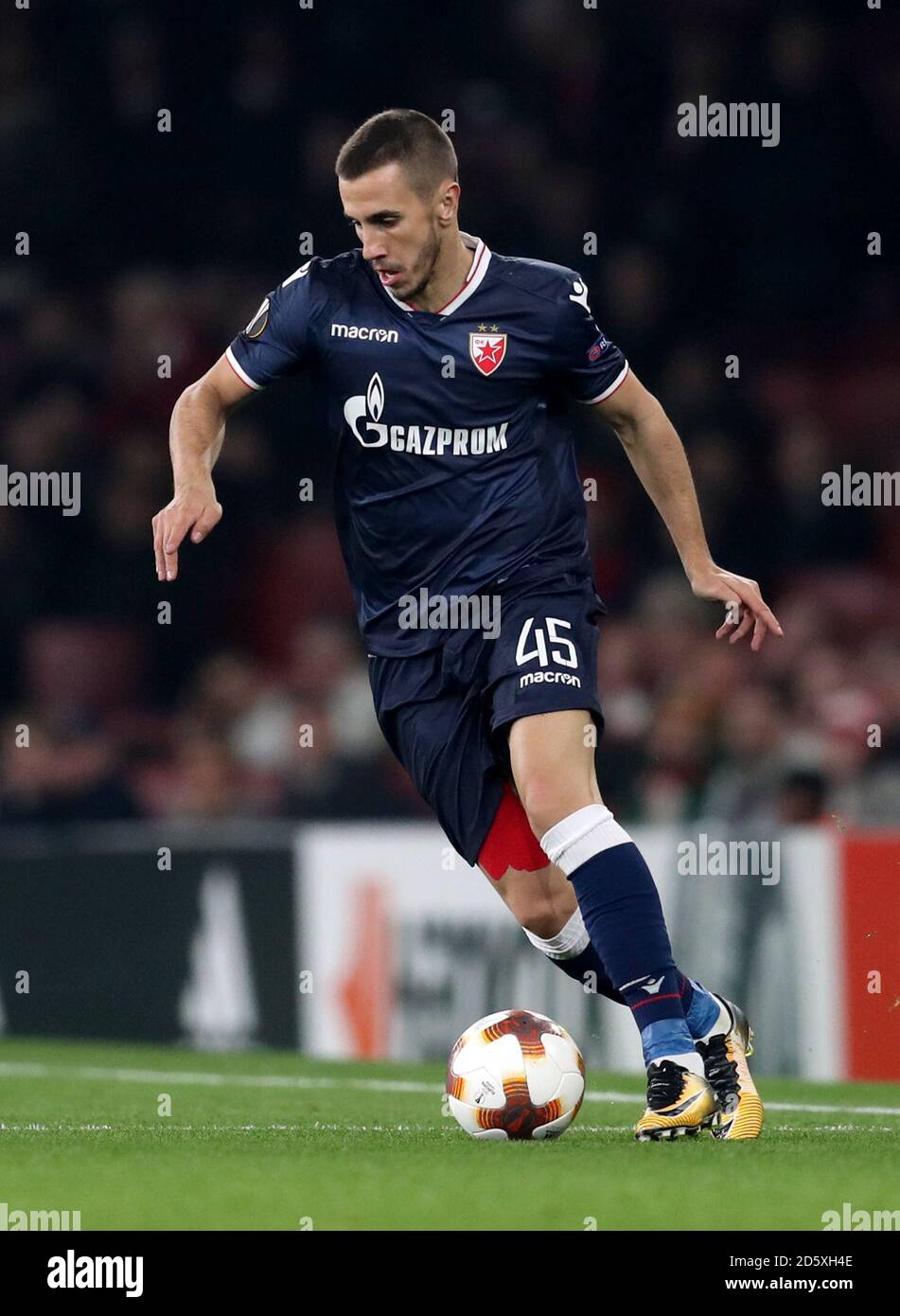 Red Star Belgrade's Aleksandar Pesic Stock Photo - Alamy