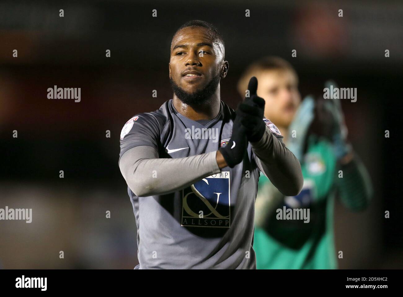 Coventry City's Duckens Nazon celebrates the win Stock Photo - Alamy