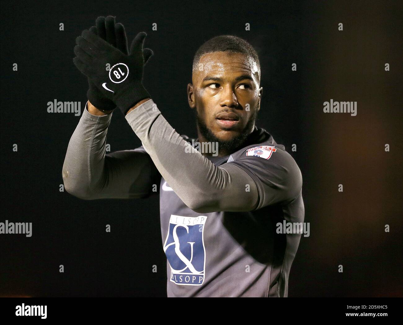Coventry City's Duckens Nazon celebrates the win Stock Photo - Alamy