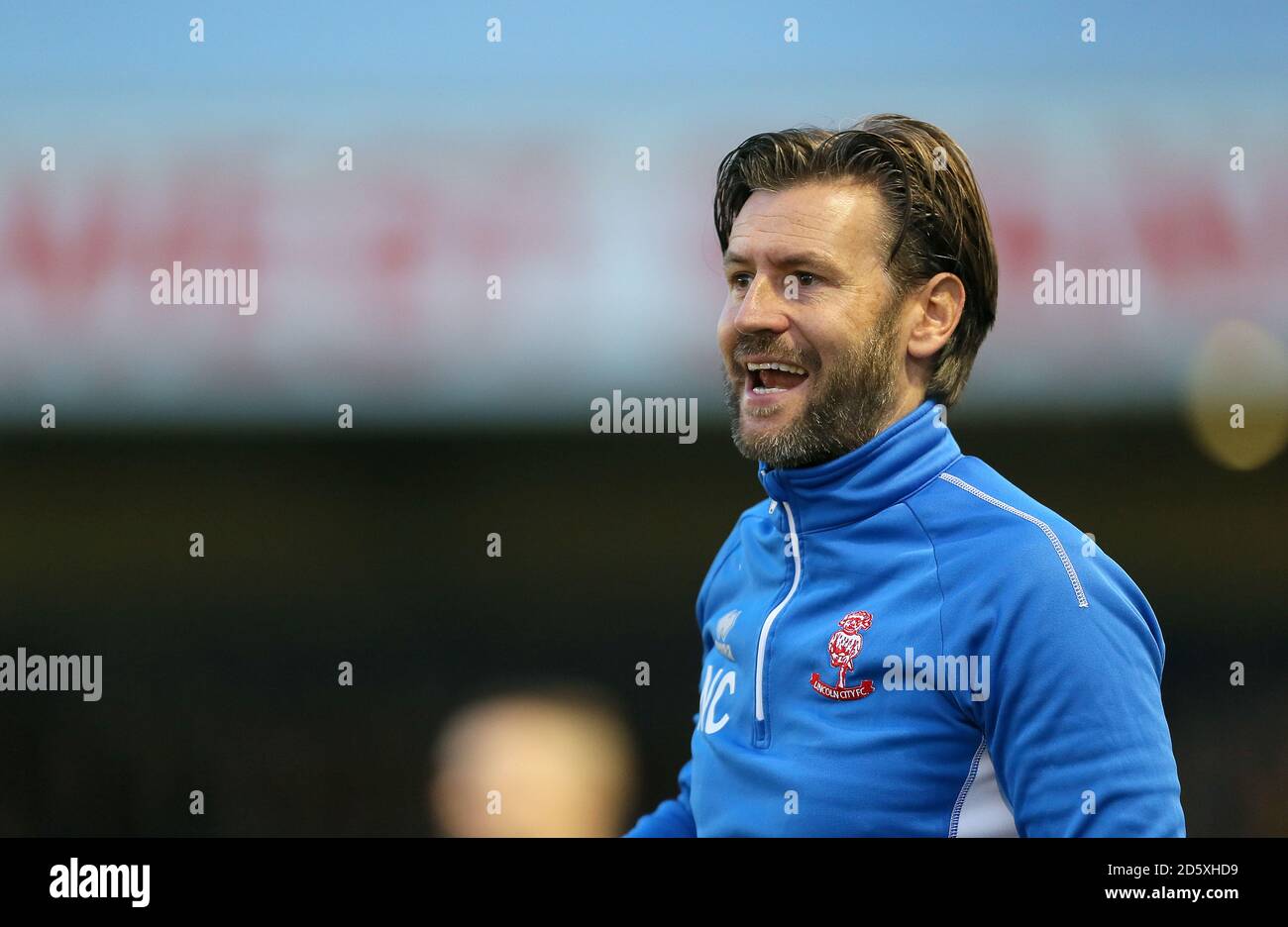 Lincoln City assistant Nicky Cowley Stock Photo - Alamy