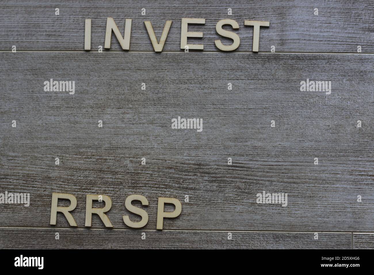 Invest in an RRSP with lots of room for copyspace Stock Photo - Alamy