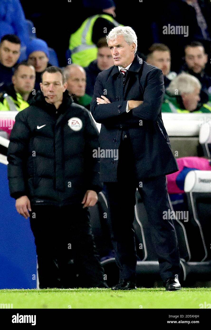 Stoke City manager Mark Hughes Stock Photo - Alamy