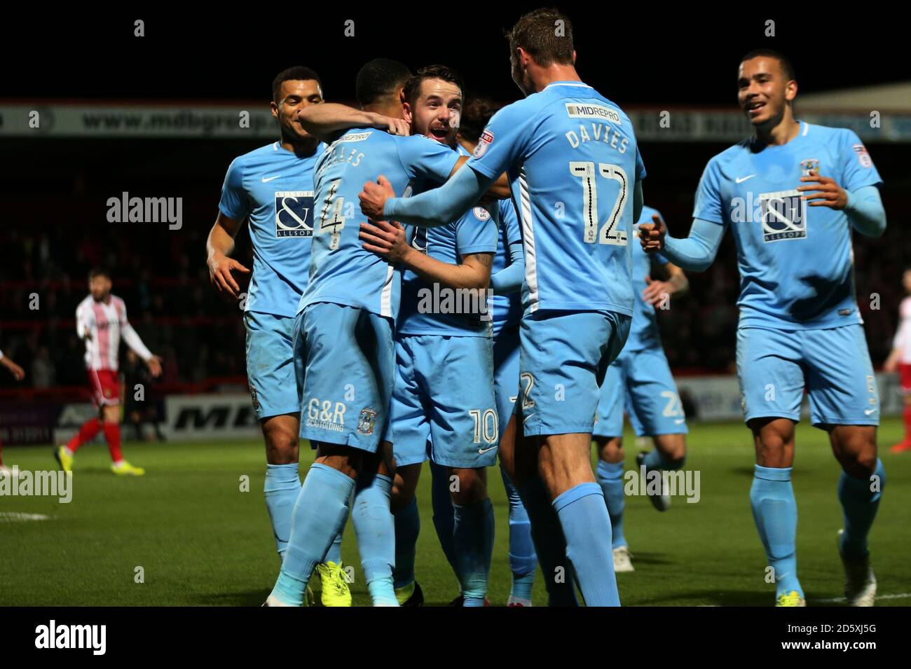 Coventry City's Marc McNulty celebrates scoring their first goal Stock ...