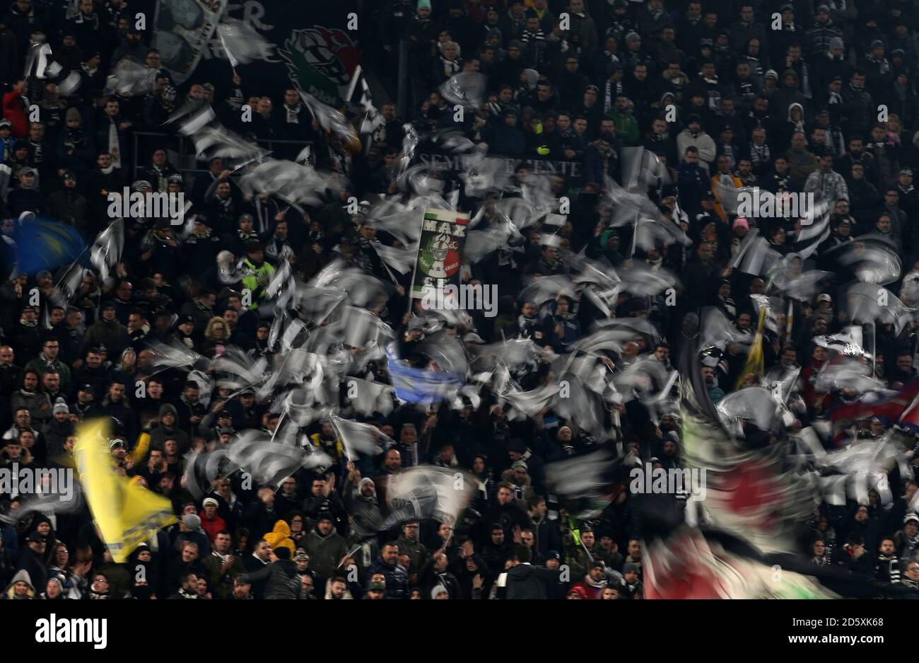 General view of Juventus fans during the game Stock Photo - Alamy