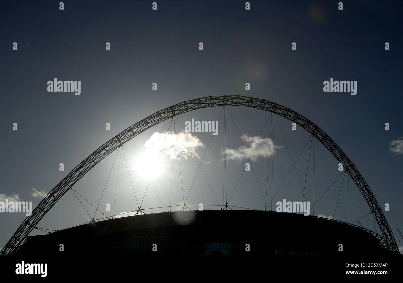 A general view of the outside of Wembley Stadium Stock Photo - Alamy
