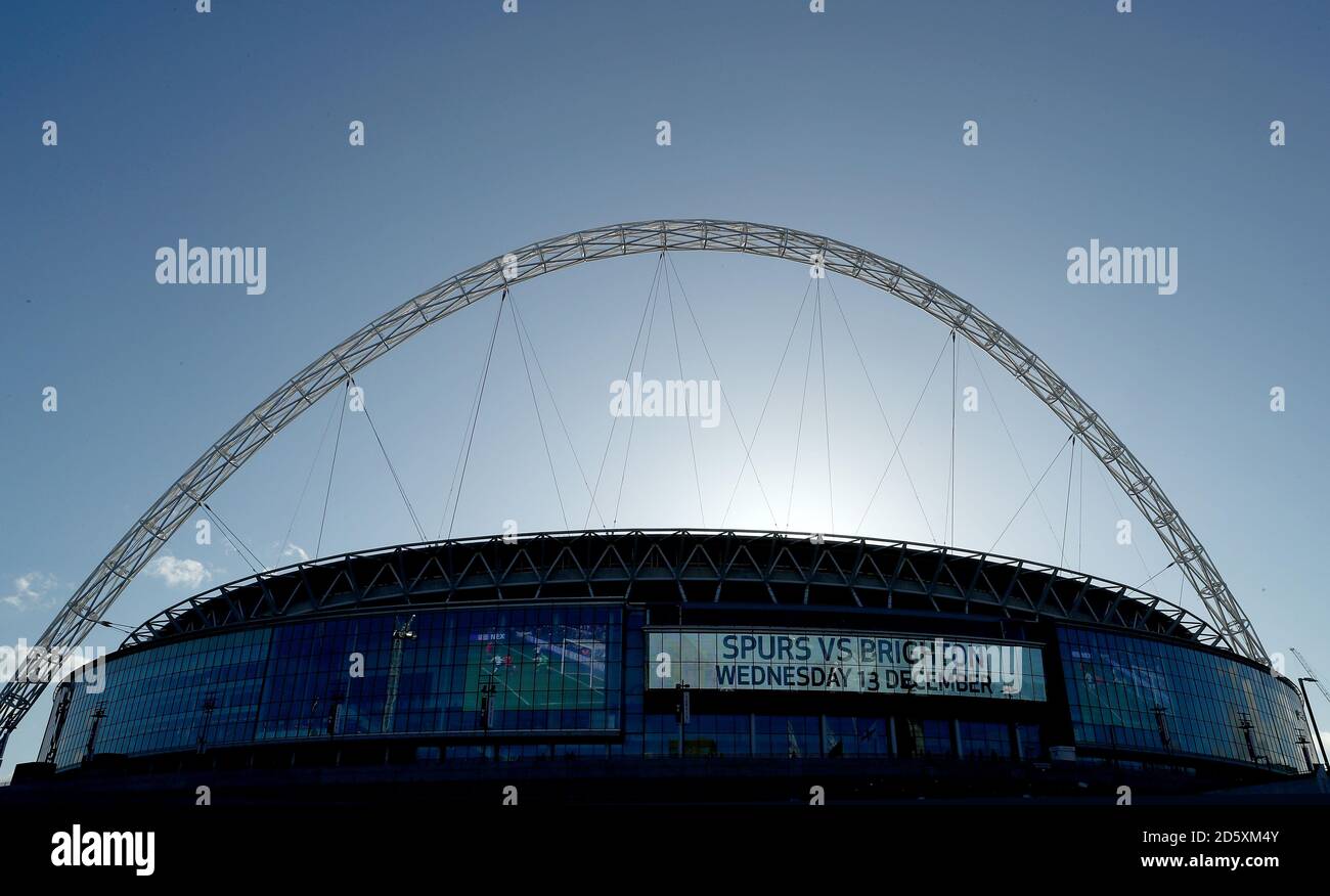 A general view of the outside of Wembley Stadium Stock Photo - Alamy