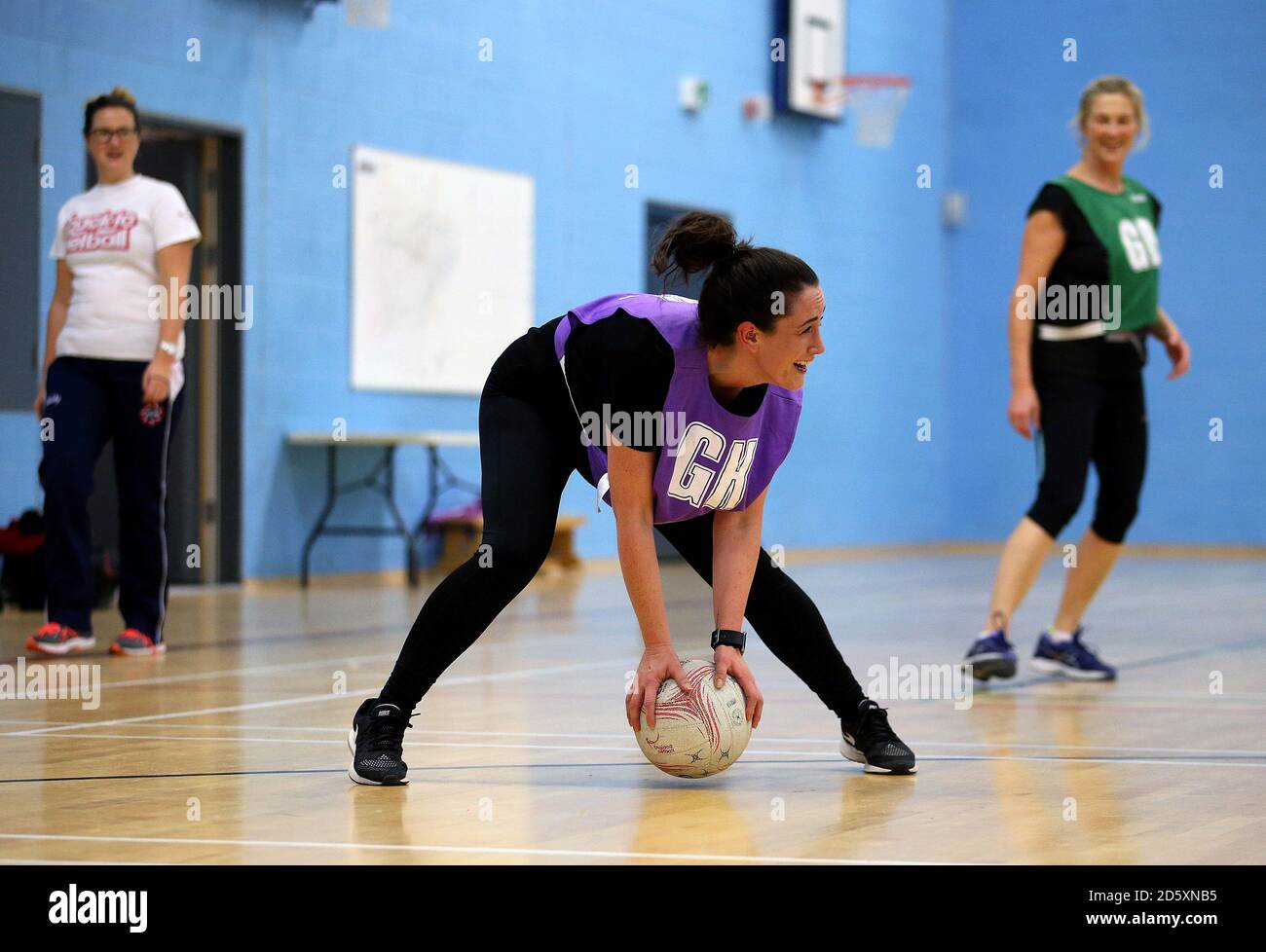 Players in action during the Back to Netball session held at Sir ...