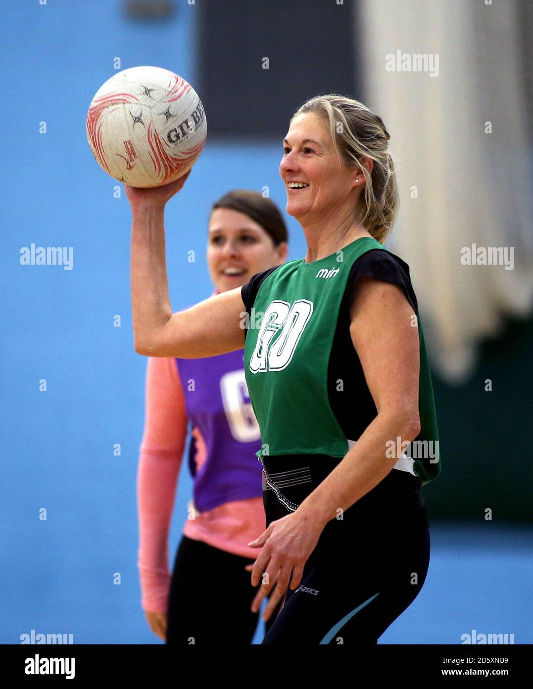 Players in action during the Back to Netball session held at Sir ...