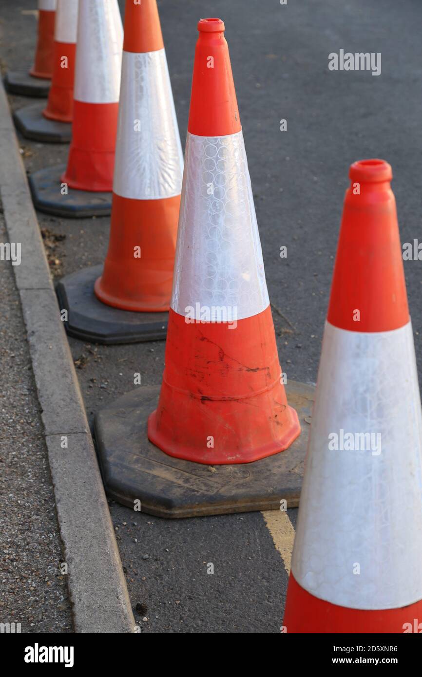 Traffic Control Signs, Construction and Safety Images Stock Photo - Alamy