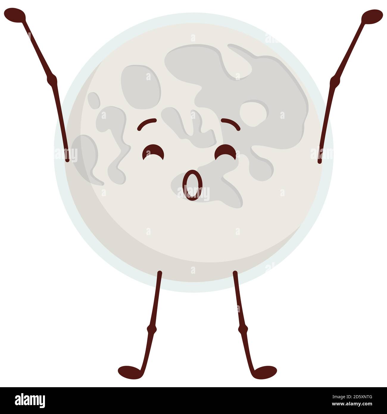 Moon in cartoon style hi-res stock photography and images - Alamy