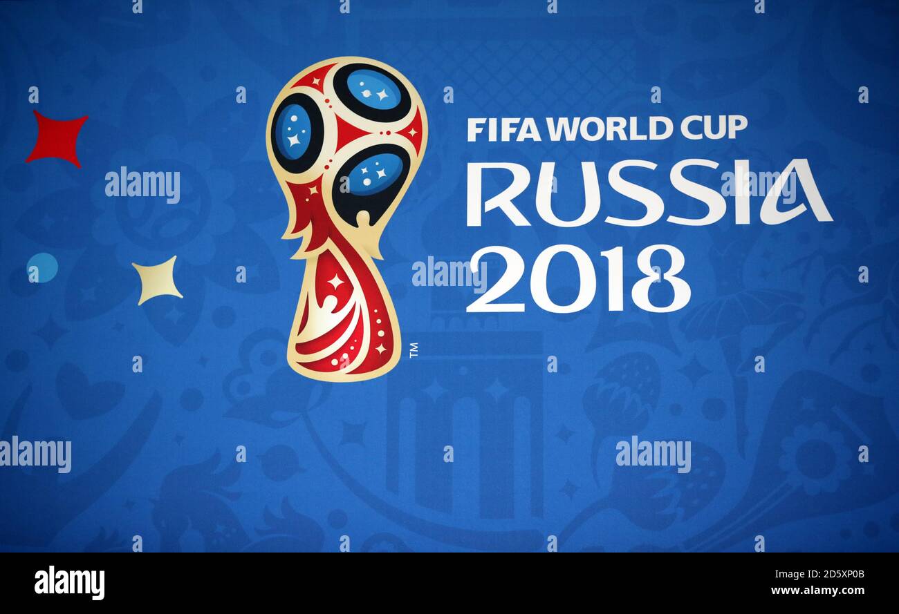 FIFA World Cup Russia 2018 logo Stock Photo - Alamy