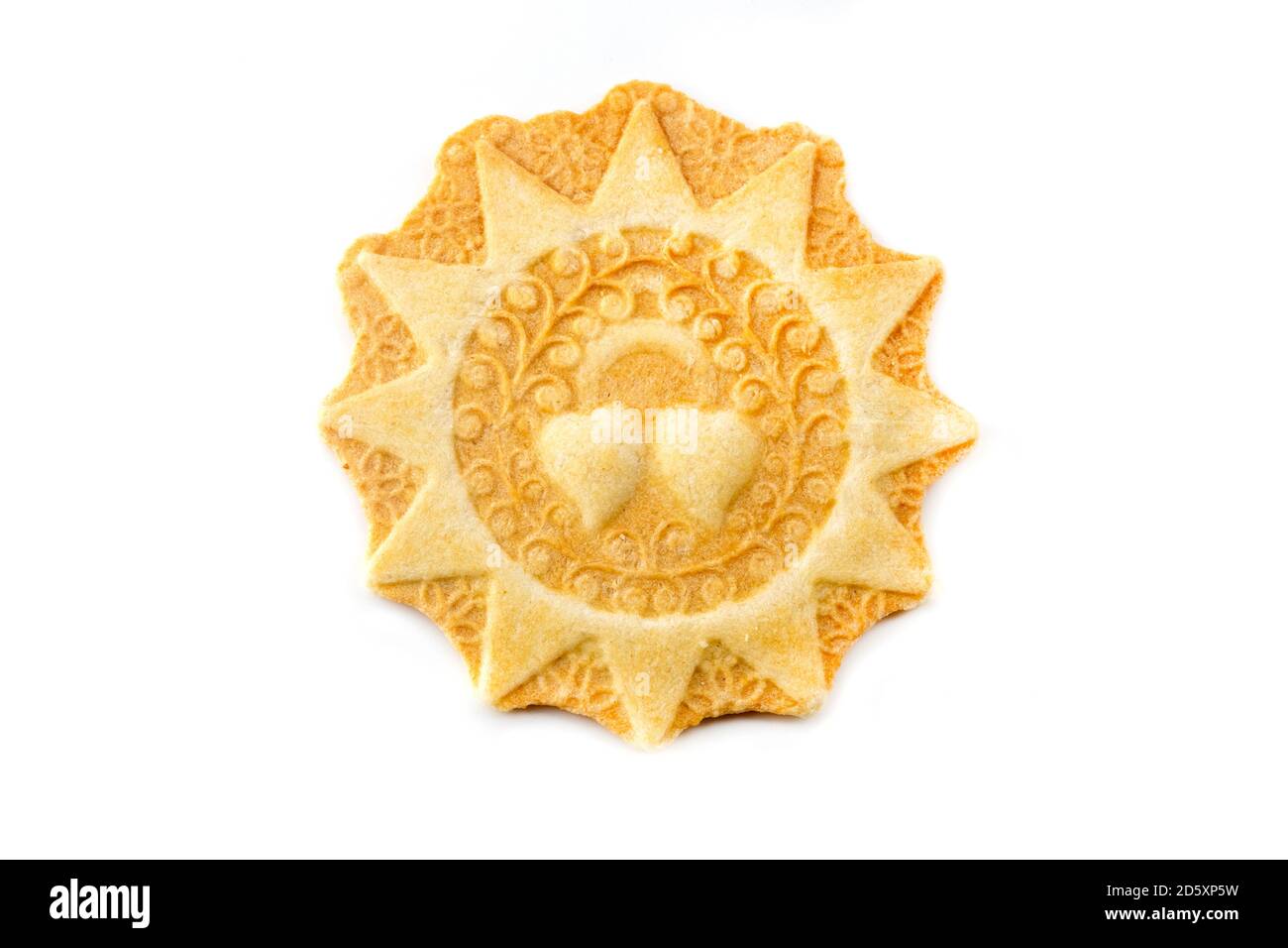 Pizzella, a typical cookie from the Italian region of Abruzzo in the ...