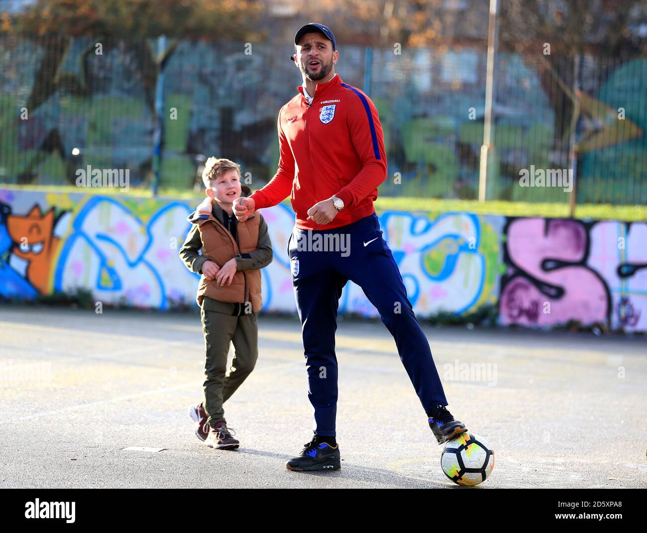 England footballer Kyle Walker was invited back to his hometown of ...