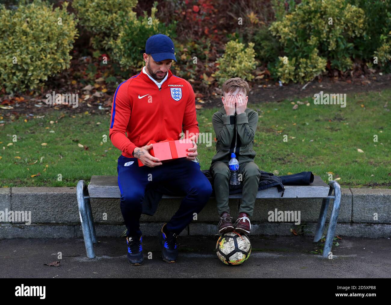 England footballer Kyle Walker was invited back to his hometown of ...