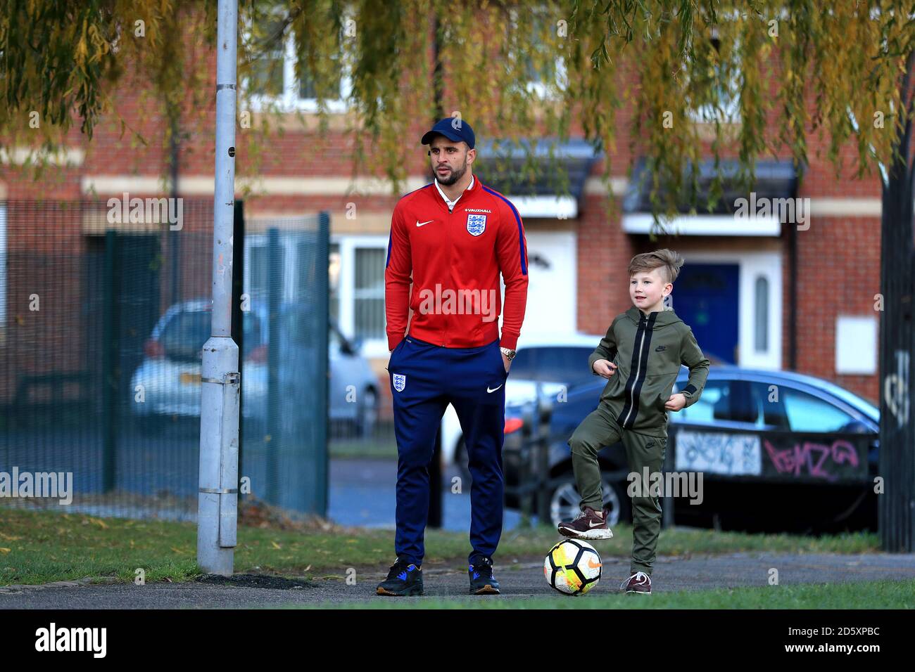England footballer Kyle Walker was invited back to his hometown of ...